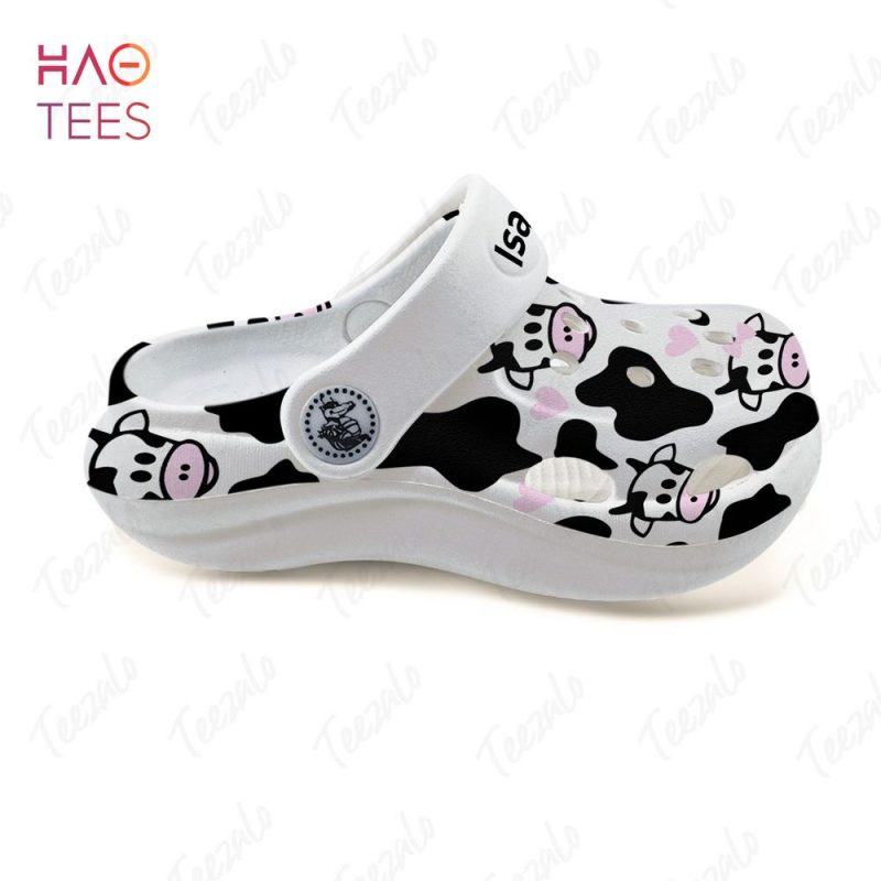 Cow Cartoon Kids Personalized Clogs Shoes