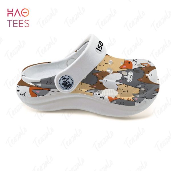 Cute Cat Kids Personalized Clogs Shoes