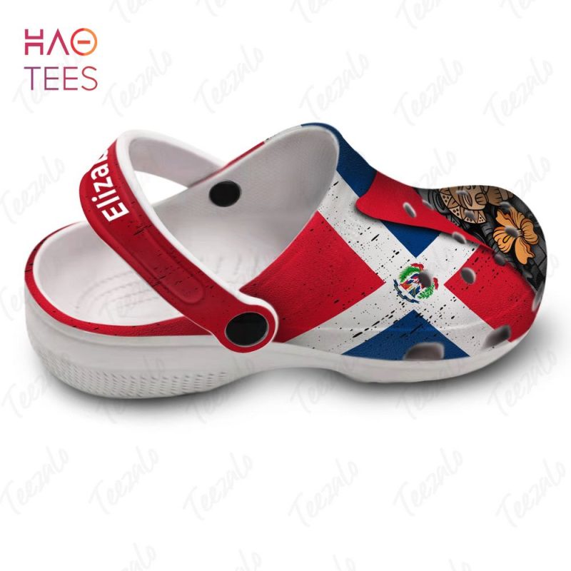 Dominican Flag Symbols Colorful Personalized Clogs Shoes