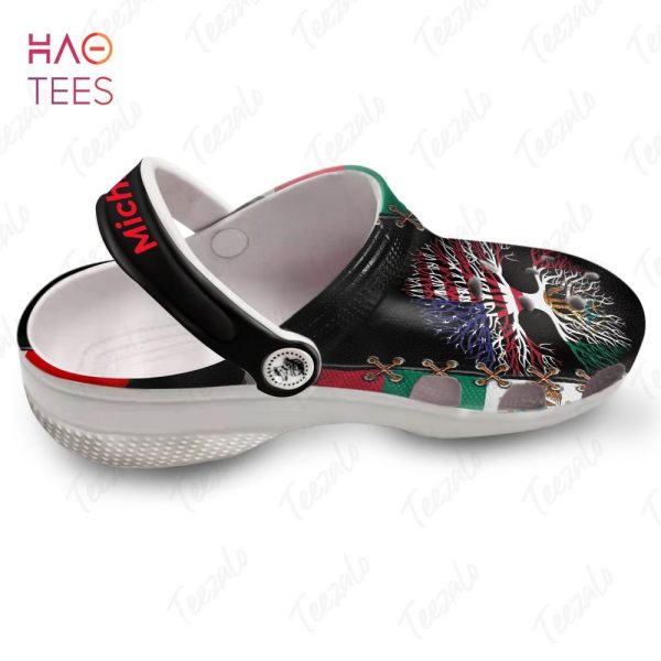 Mexico Roots Gift Mexican American Flag Crocs Shoes