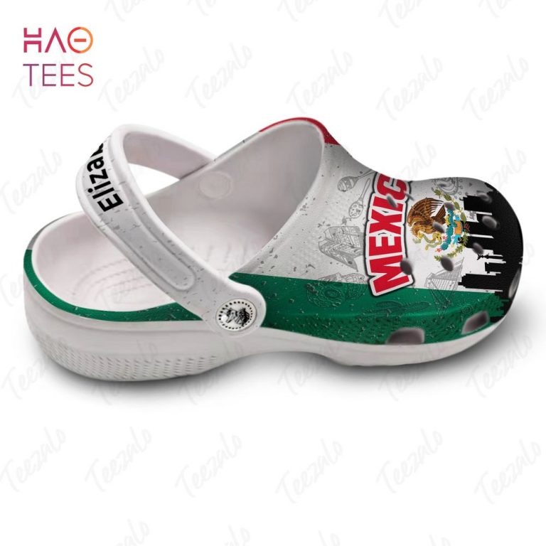 Personalized Mexico Flag Heritage Symbols Crocs Shoes