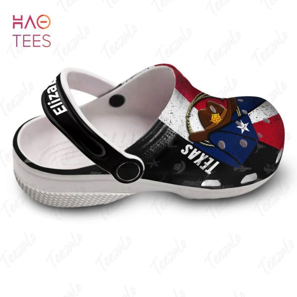 Personalized Texas Flag Texan Pride Crocs Shoes