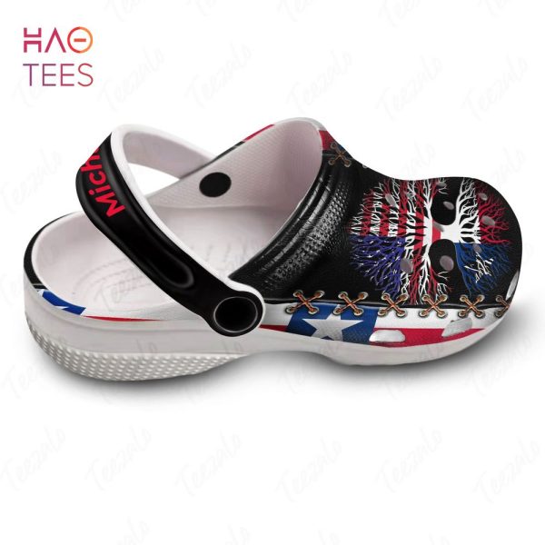 Texas Roots Gift Texan American Flag Crocs Shoes