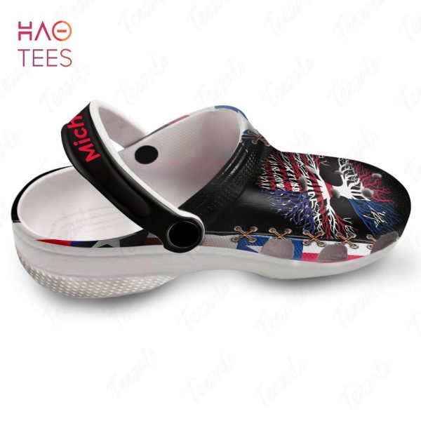 Texas Roots Gift Texan American Flag Crocs Shoes