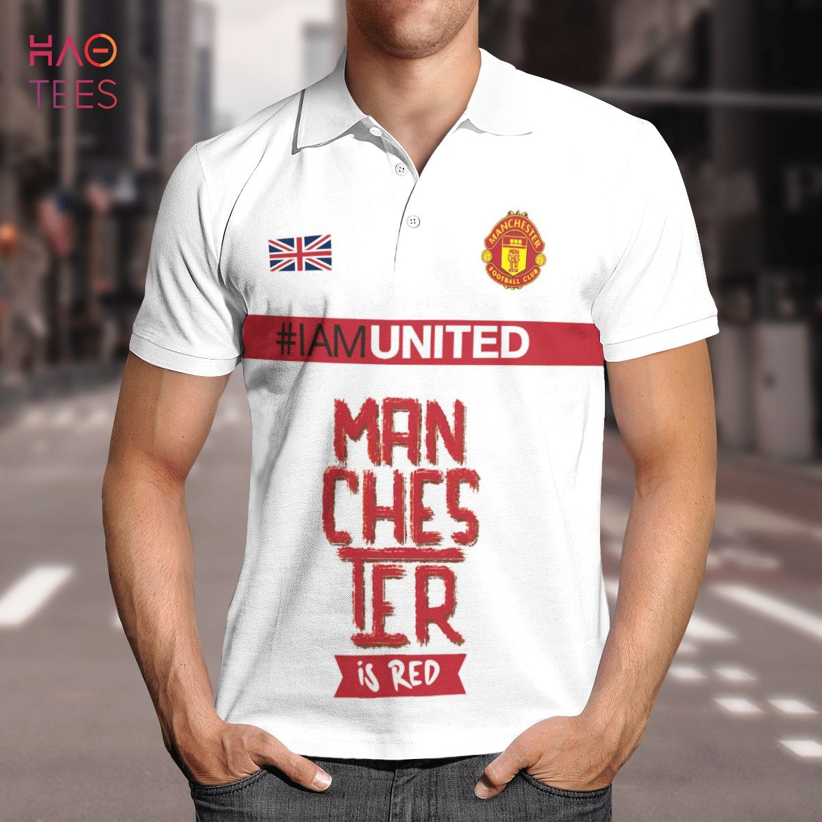 BEST Manchester In My Heart Polo Shirt Black Limited Edition