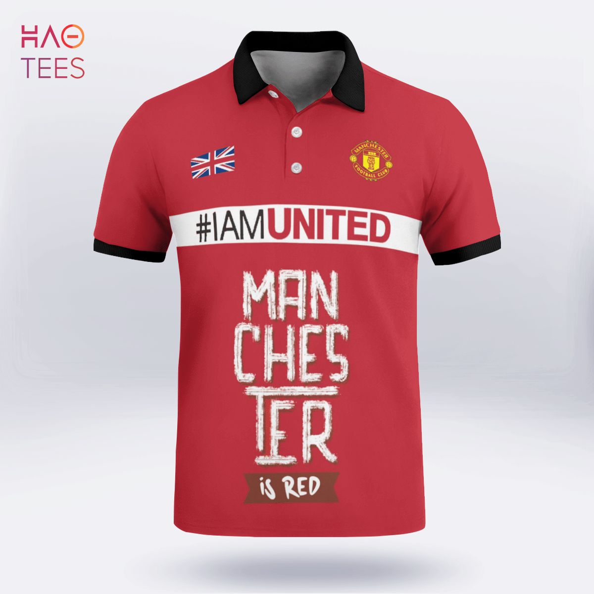 BEST Manchester In My Heart Polo Shirt Black Limited Edition