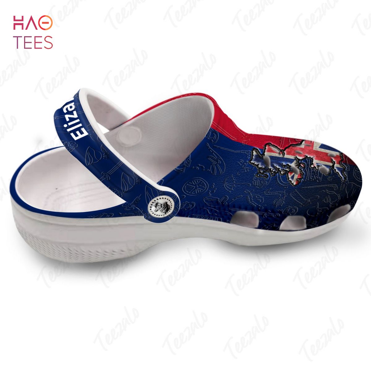 UK Personalized Clogs Shoes Map