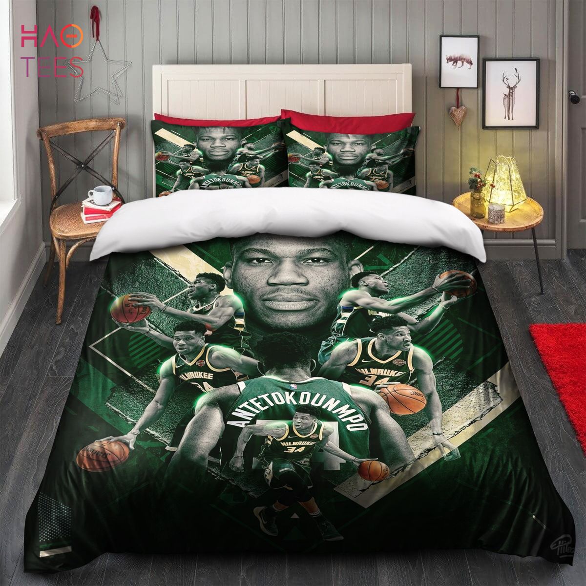 BEST Giannis Antetokounmpo Milwaukee Bucks NBA Bedding Sets