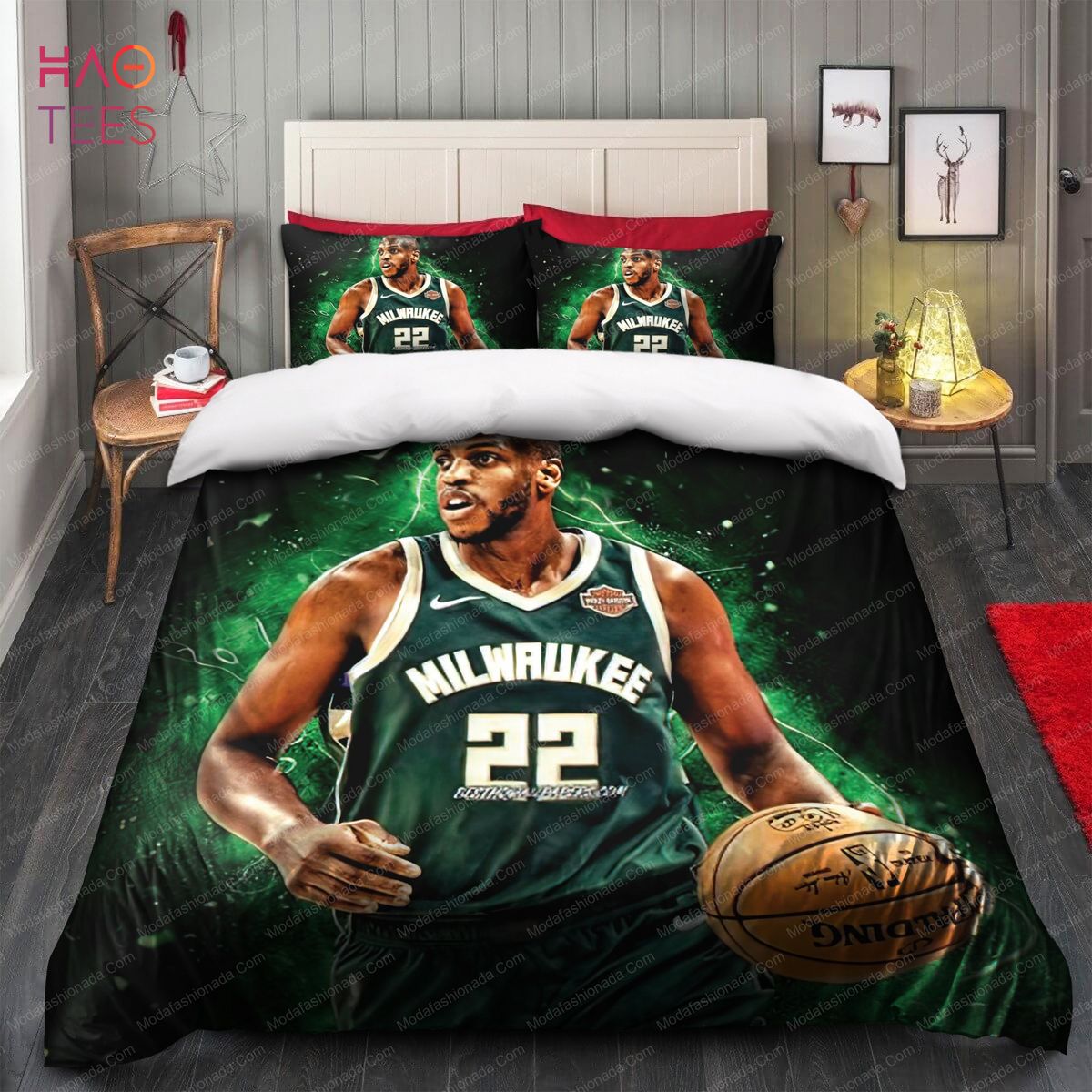 Khris Middleton Milwaukee Bucks NBA Bedding Sets