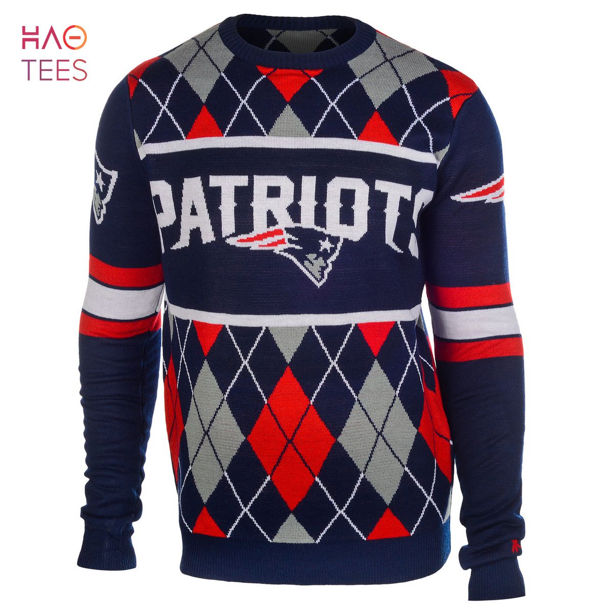 BEST New England Patriots EXCLUSIVE NFL Argyle Sweater