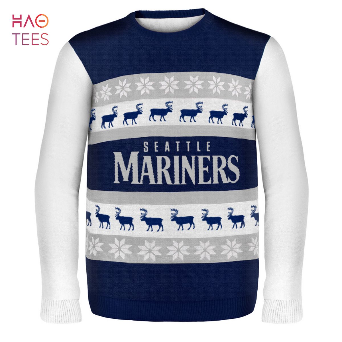 BEST Seattle Mariners MLB Ugly Sweater Wordmark