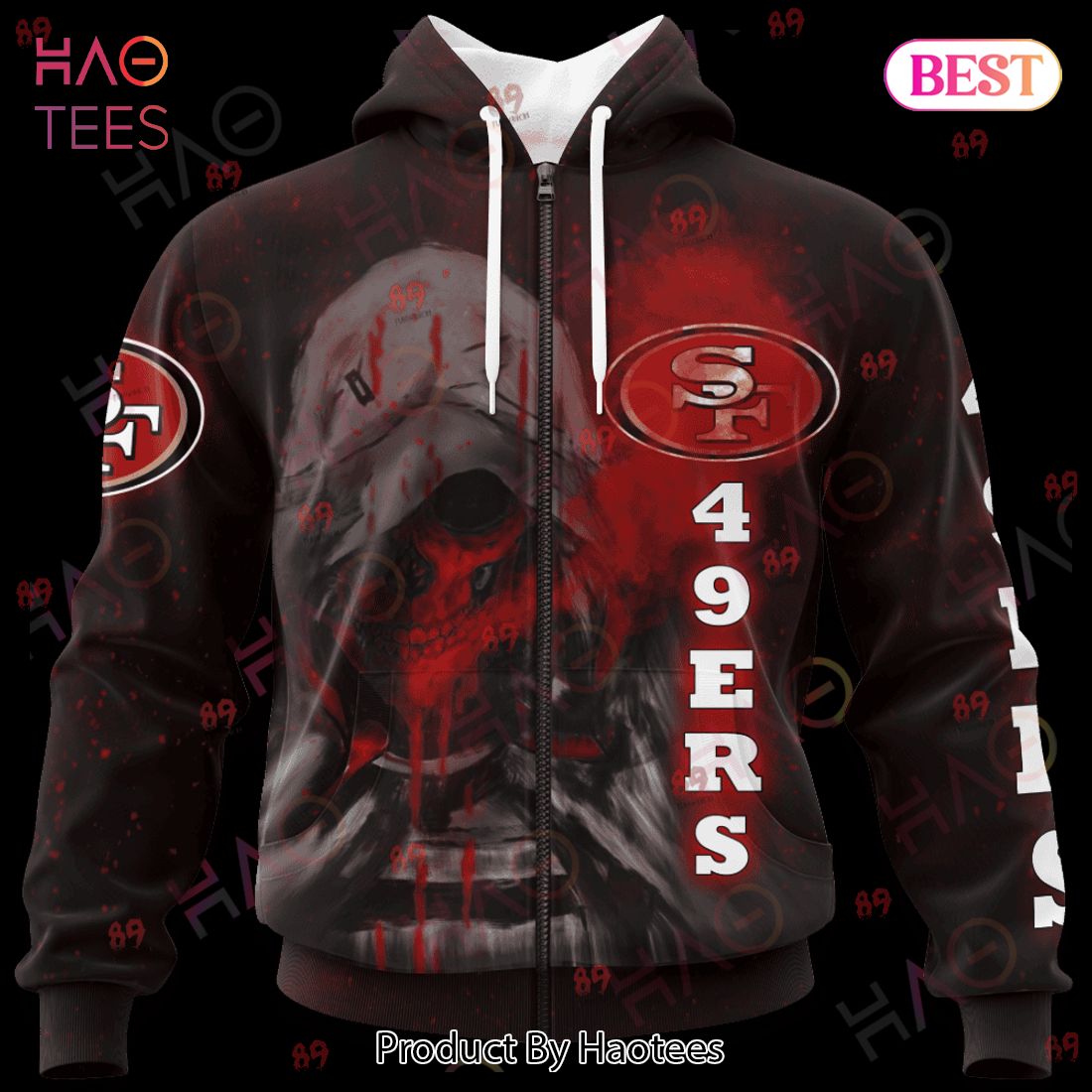 49ers Skull Smoke LIMITED EDITION Hoodie