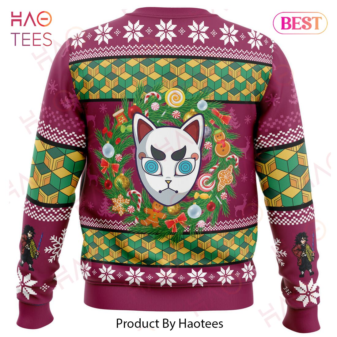 Christmas Giyuu Tomioka Demon Slayer Ugly Christmas Sweater