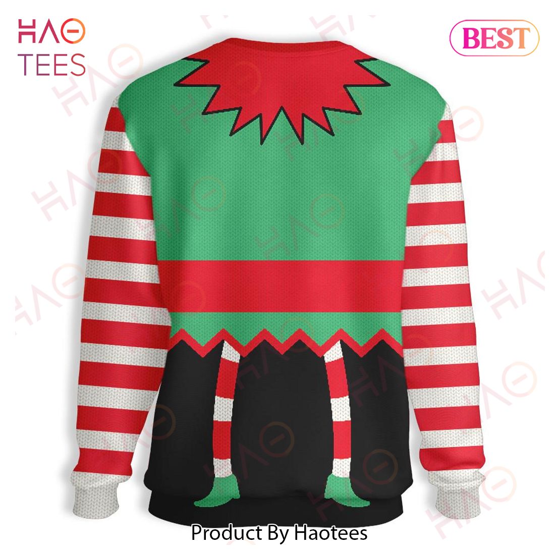 Gifury Elf Ugly Christmas Sweater Elf With Candy Sweater Elf Sweater 2022