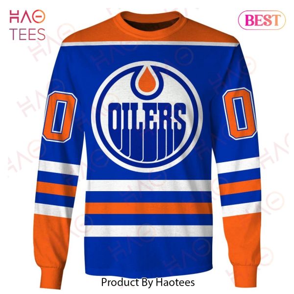 Personalized Edmonton Oilers 80s Throwback Vintage Hockey Away Jersey ...