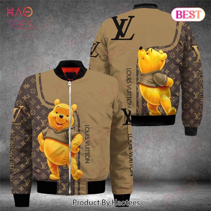 LV Winnie The Pooh Disney Bomber Jacket LV Luxury Clothing Clothes Outfit