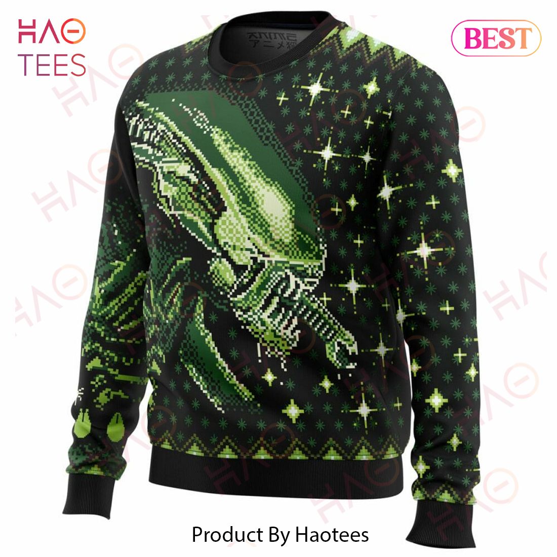 Xenomorph Alien Ugly Christmas Sweater