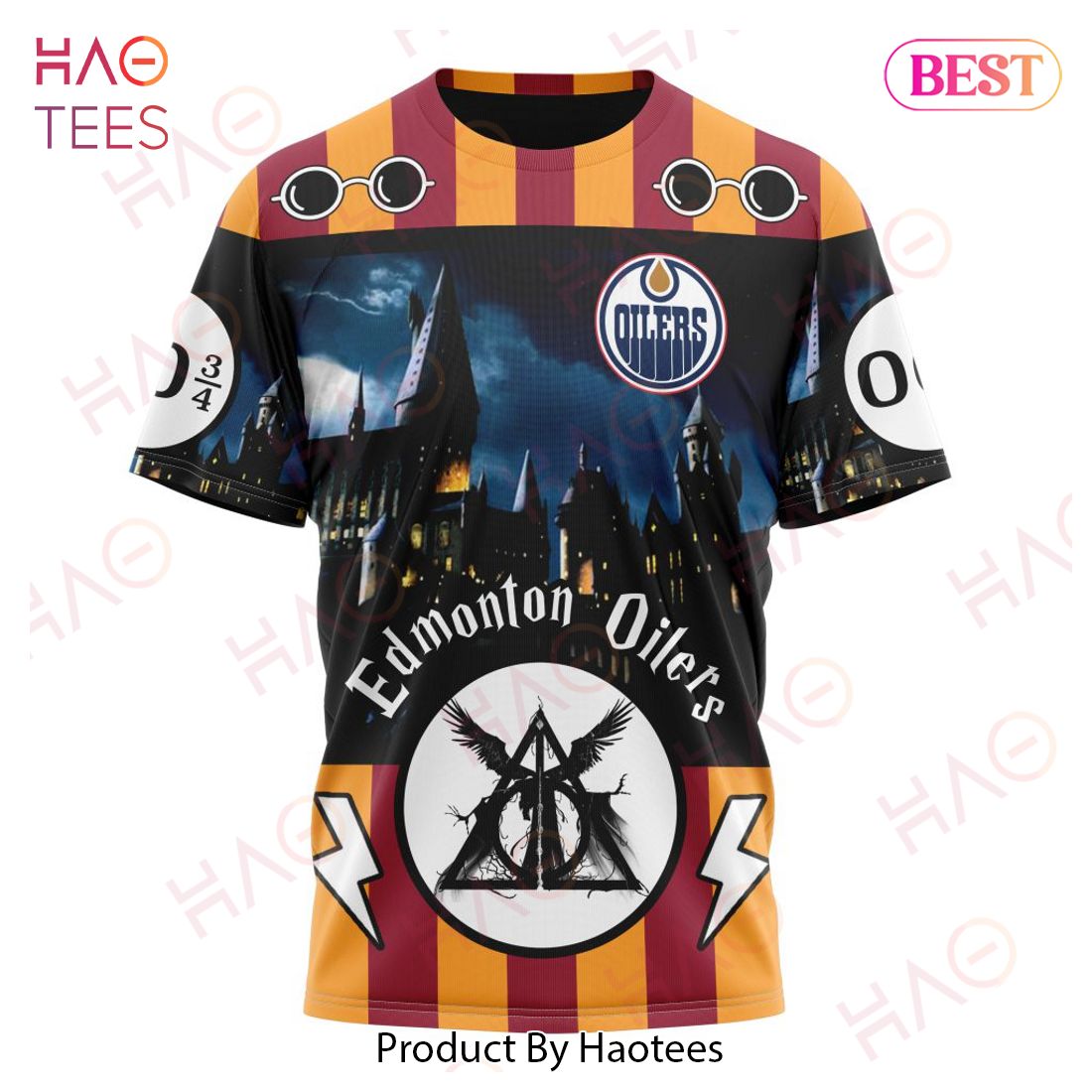 NHL Edmonton Oilers Special Design With Harry Potter Theme 3D Hoodie