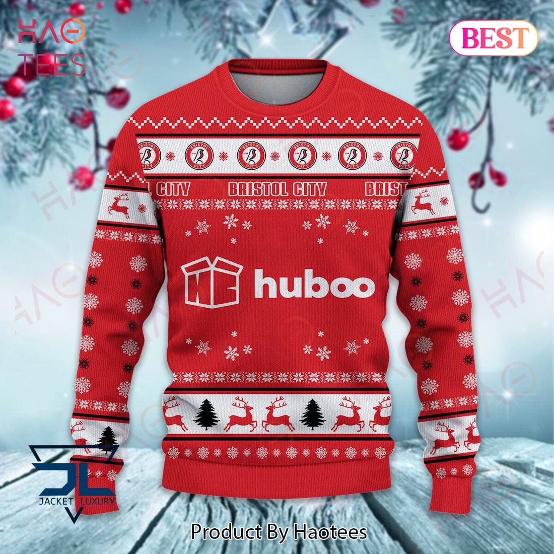HOT Bristol City Huboo Christmas Luxury Brand Sweater Limited Edition