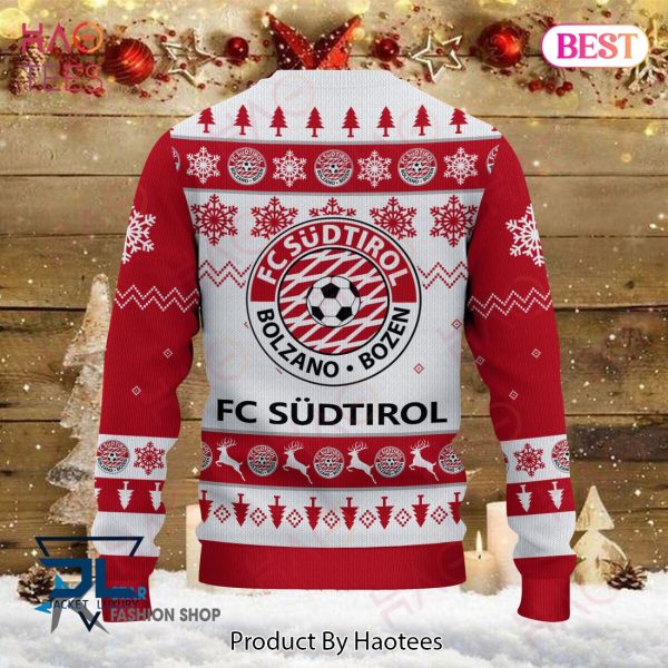 HOT FC Sudtirol Red Mix White Christmas Luxury Brand Sweater Limited ...