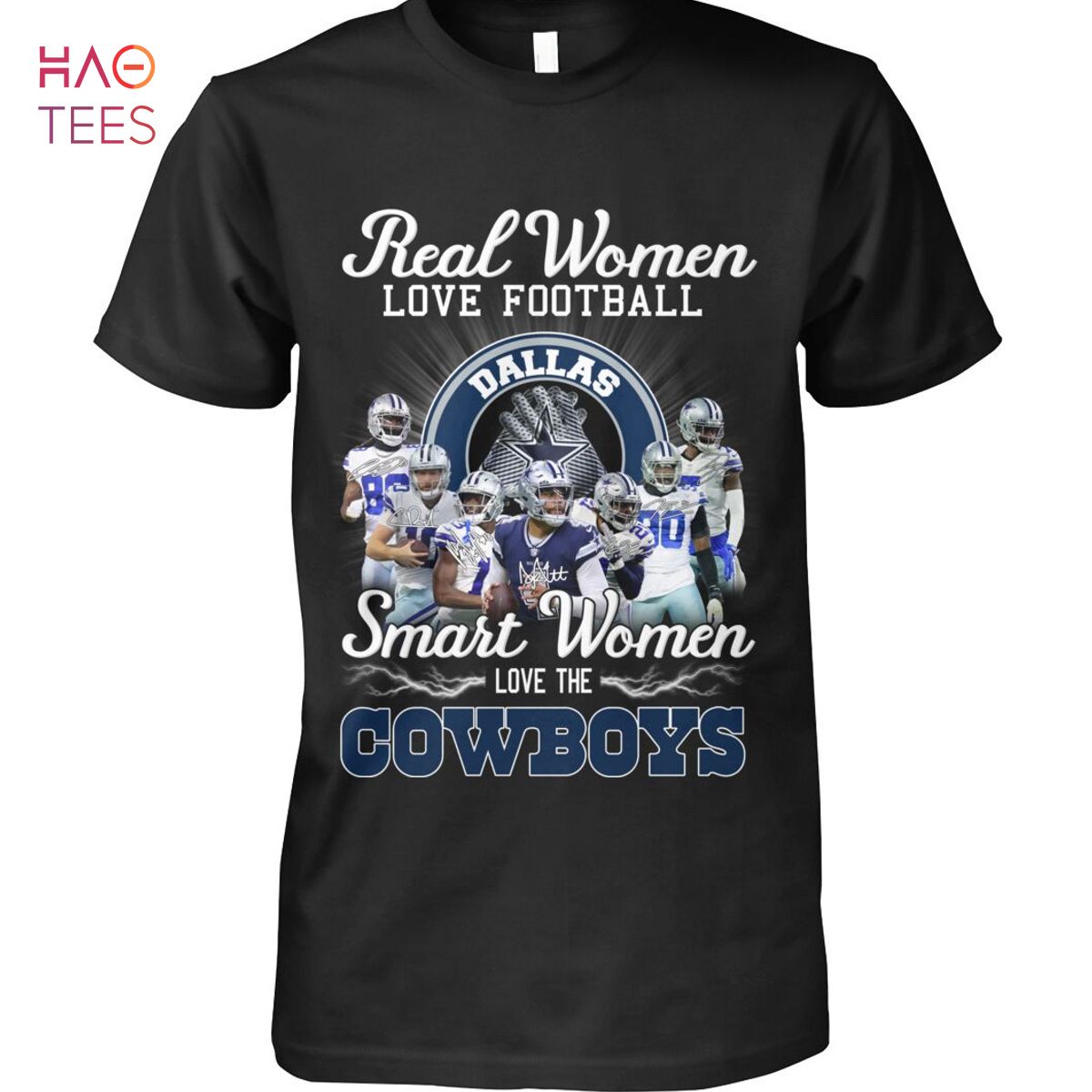 Real Women Love Football Dallas Smart Women Love The Cowboys Shirt