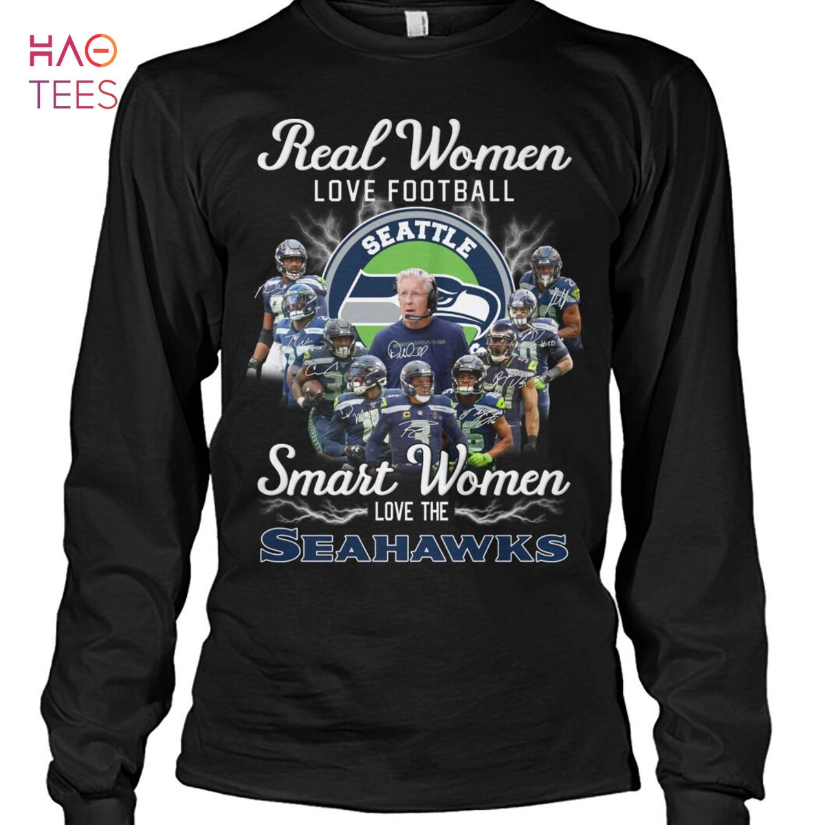 Real Women Love Football Seattlr Smart Women Love The Seahawks Shirt