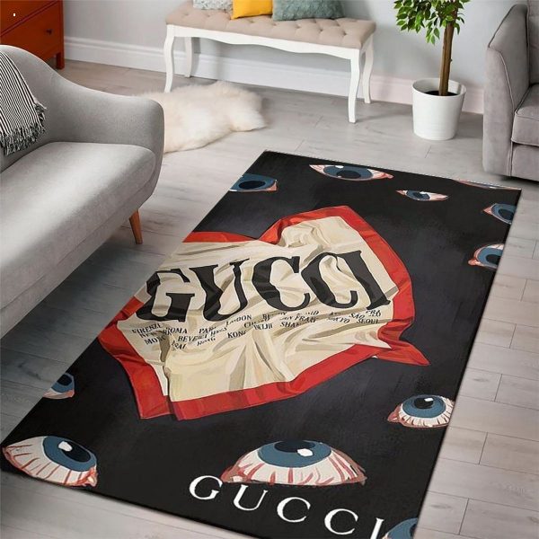 Gucci Queen Pink Luxury Brand Carpet Rug Limited Edition