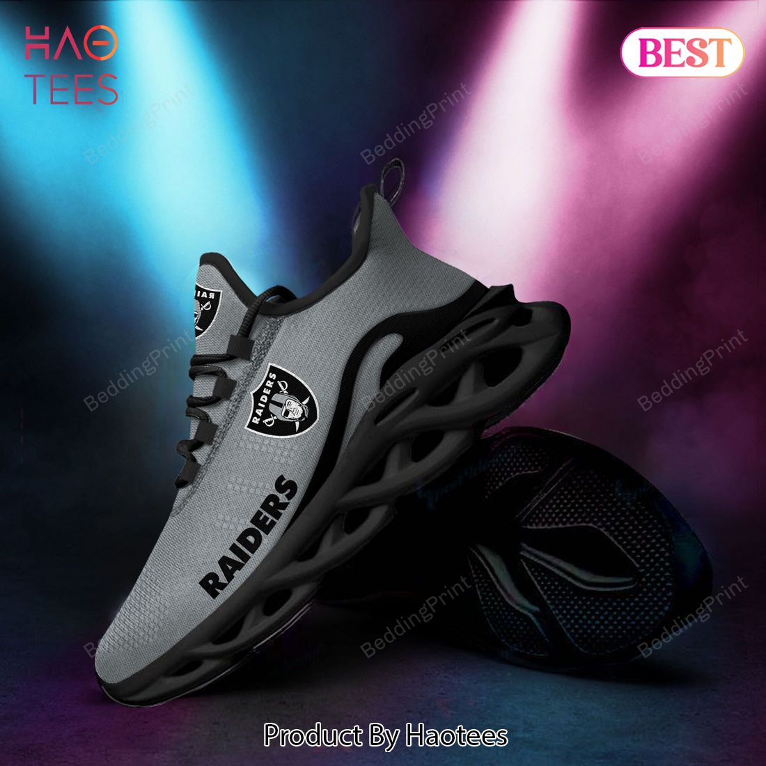 NFL Las Vegas Raiders New Trending Grey Color Max Soul Shoes