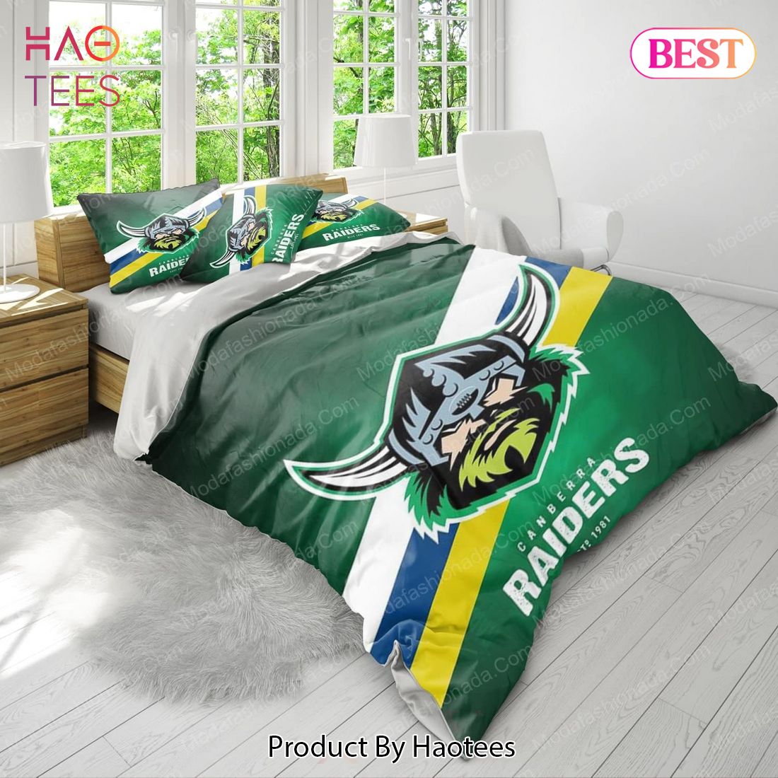 Buy Canberra Raiders Logo Bedding Sets 02 Bed Sets, Bedroom Sets ...