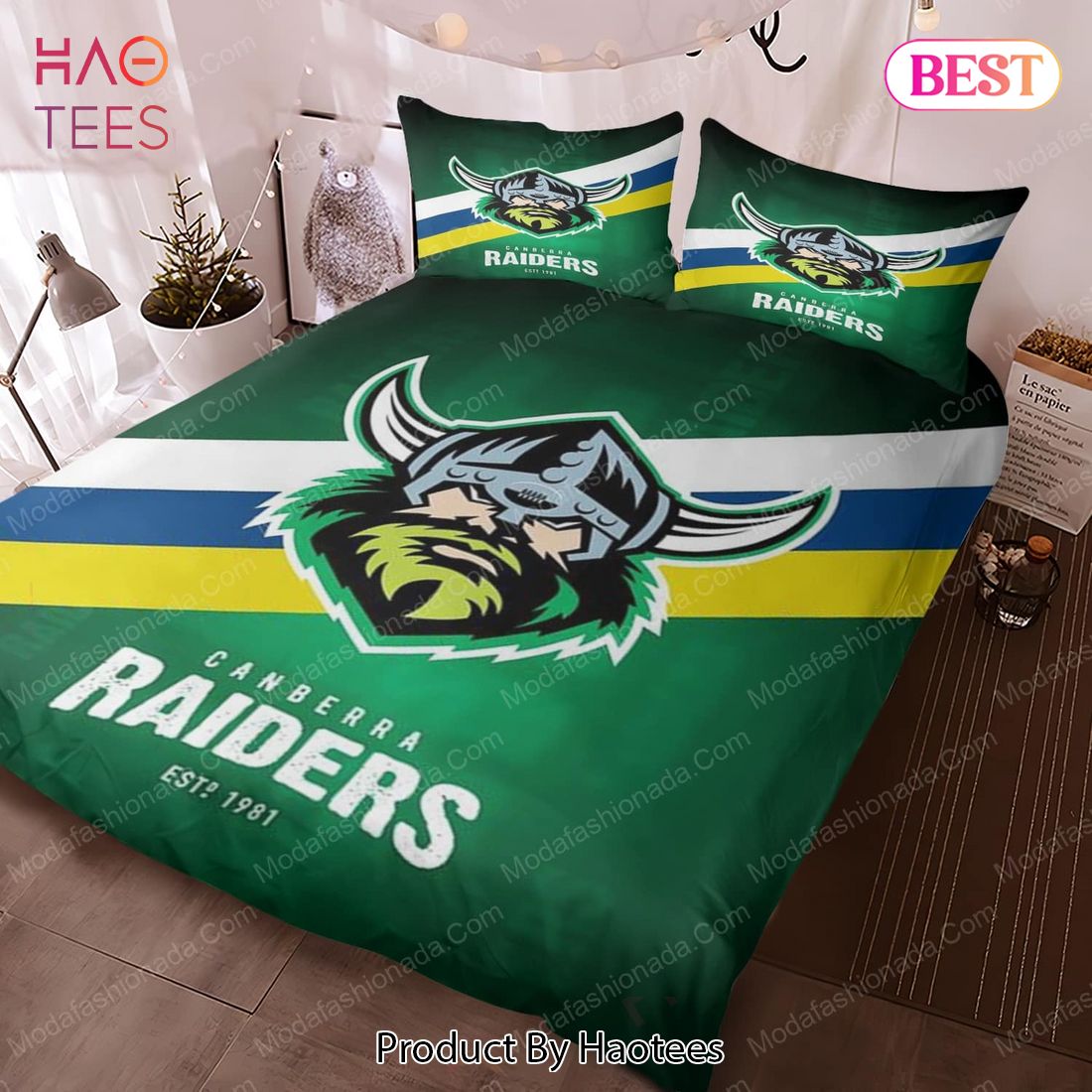 Buy Canberra Raiders Logo Bedding Sets 02 Bed Sets, Bedroom Sets ...