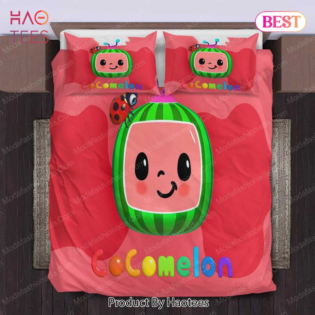 Buy Cocomelon Logo Bedding Sets Bed Sets, Bedroom Sets, Comforter Sets ...