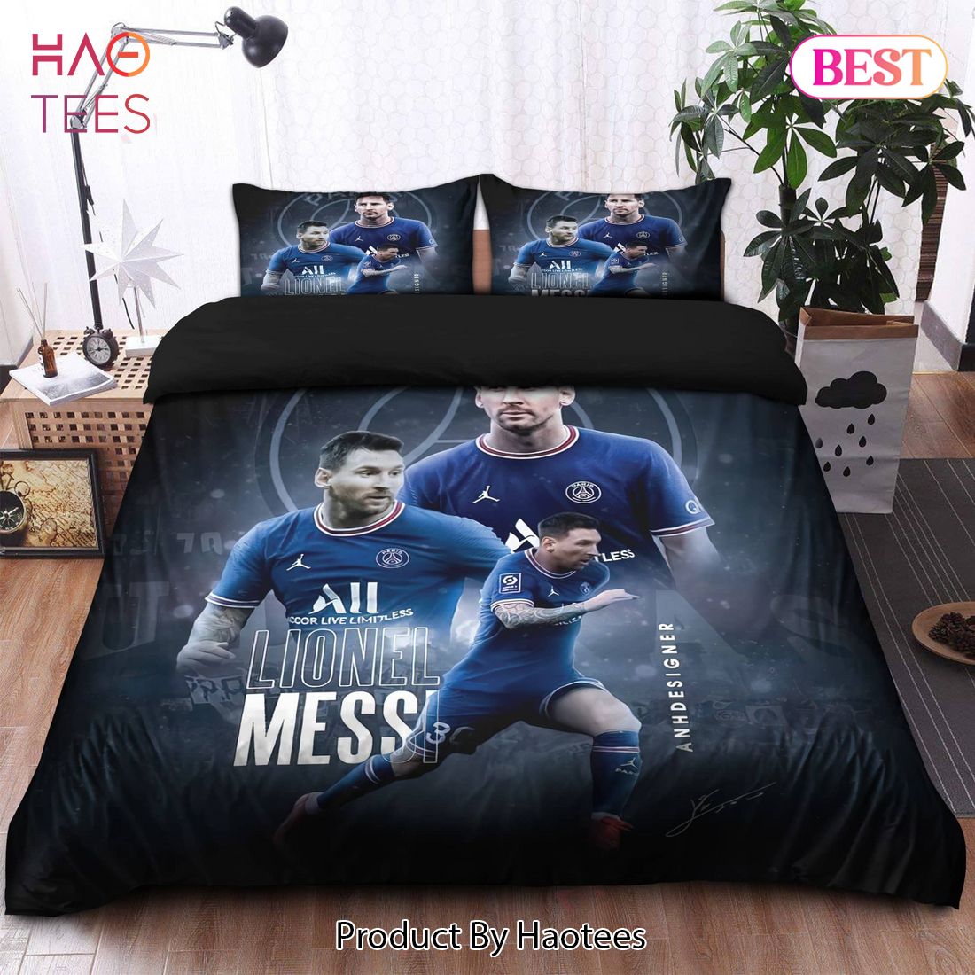 Buy FC PSG Lionel Messi 03 Bedding Sets Bed Sets, Bedroom Sets ...