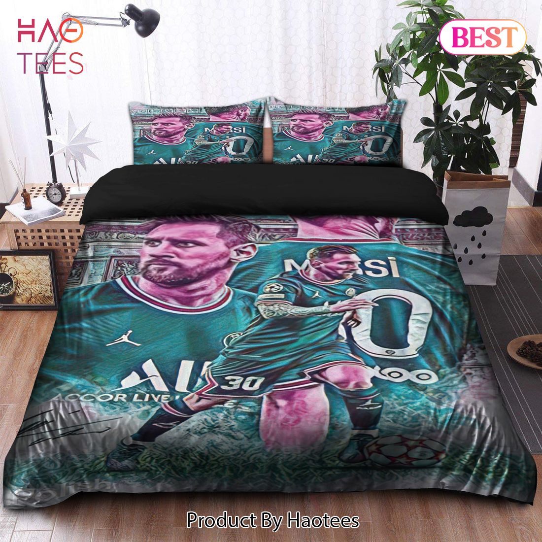 Buy FC PSG Lionel Messi 06 Bedding Sets Bed Sets, Bedroom Sets ...