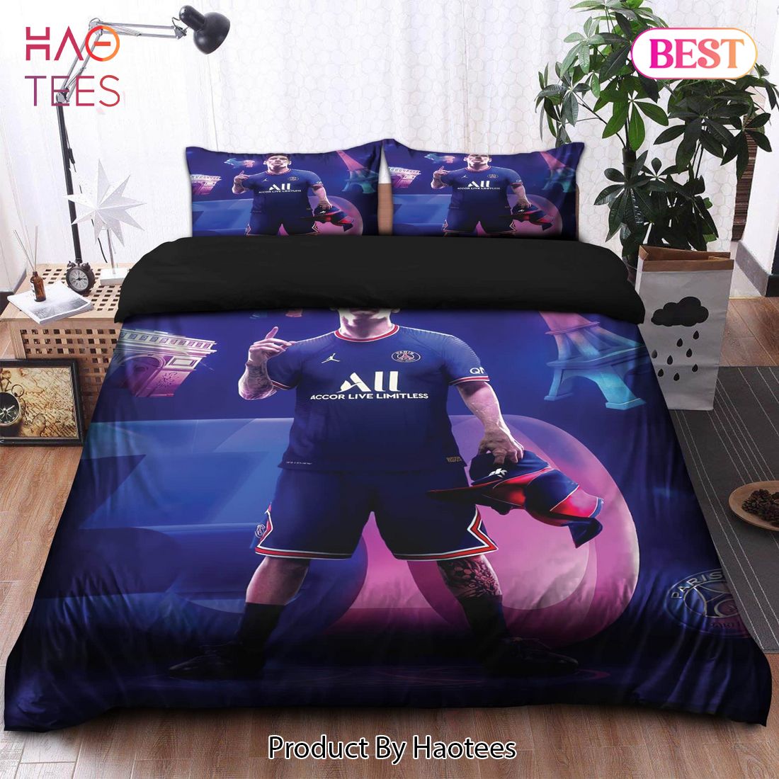 Buy FC PSG Lionel Messi 07 Bedding Sets Bed Sets, Bedroom Sets ...