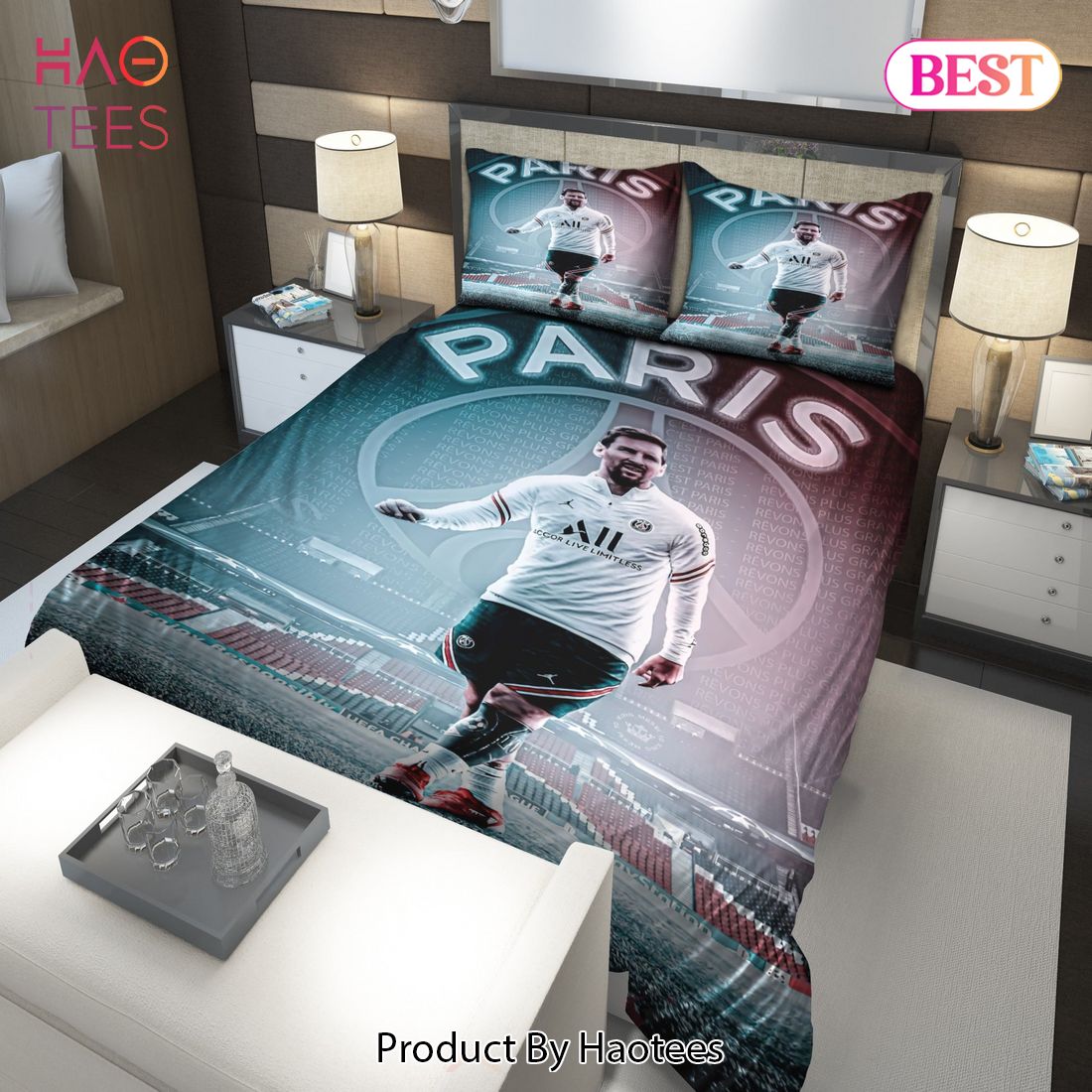 Buy FC PSG Lionel Messi 160 Bedding Sets Bed Sets, Bedroom Sets ...