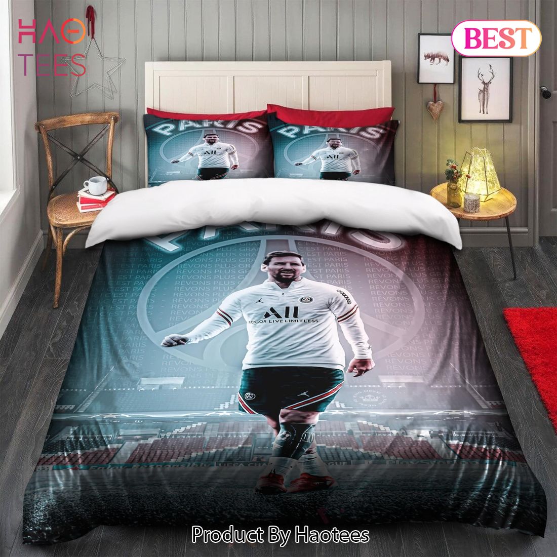Buy FC PSG Lionel Messi 160 Bedding Sets Bed Sets, Bedroom Sets ...