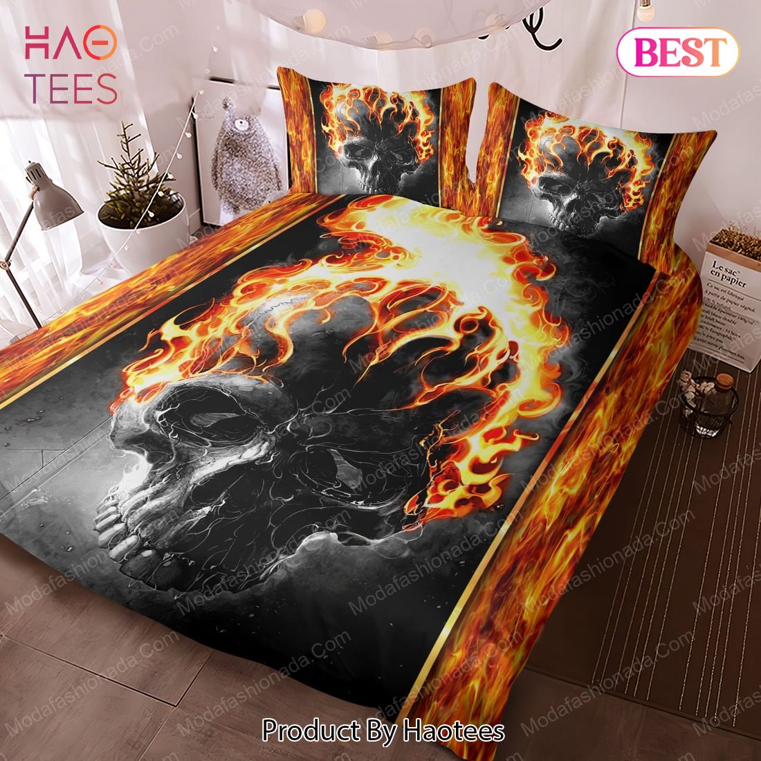 Buy Ghost Rider Halloween Horror Bedding Sets Bed Sets, Bedroom Sets ...