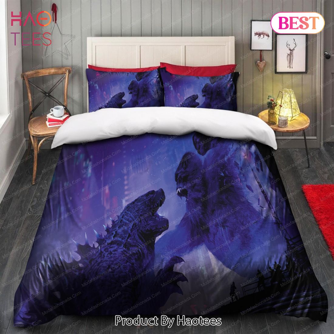 Buy Godzilla Vs Kong Bedding Sets Bed Sets, Bedroom Sets, Comforter ...