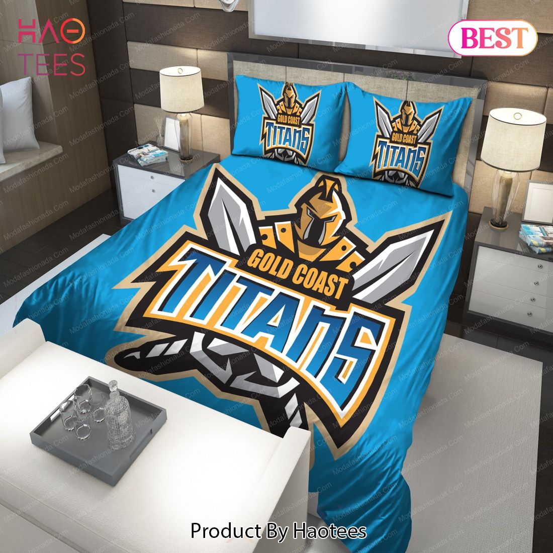 Buy Gold Coast Titans Logo 2007 Bedding Sets Bed Sets, Bedroom Sets ...
