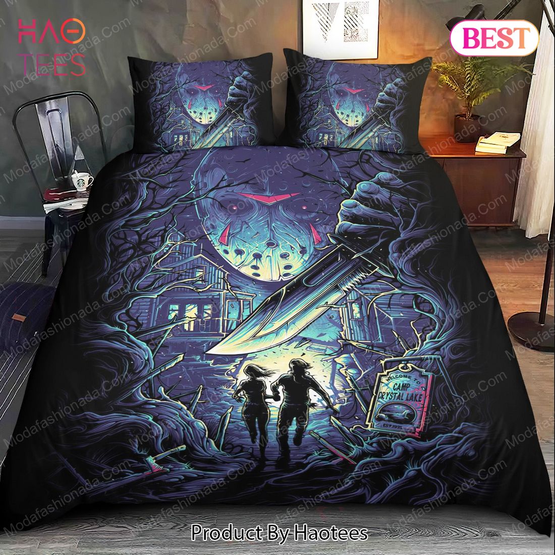Buy His Name Was Jason Halloween Horror Bedding Sets Bed Sets, Bedroom ...
