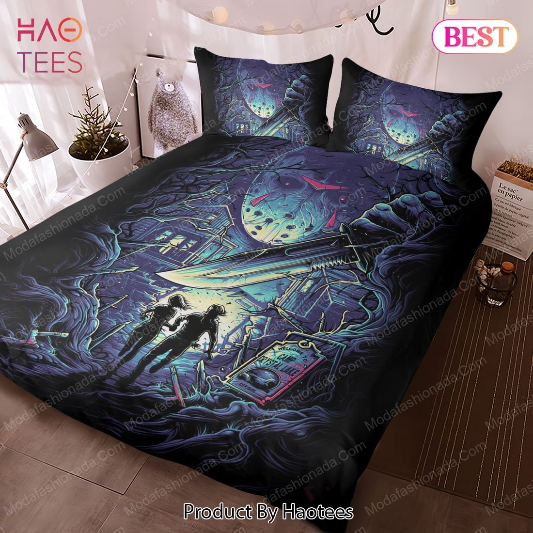 Buy His Name Was Jason Halloween Horror Bedding Sets Bed Sets, Bedroom ...