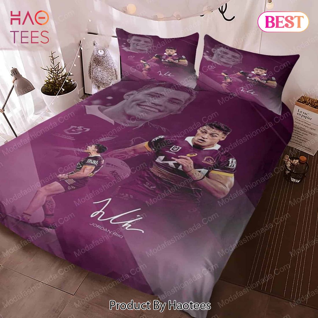 Buy Jordan Riki Brisbane Broncos Bedding Sets Bed Sets, Bedroom Sets ...