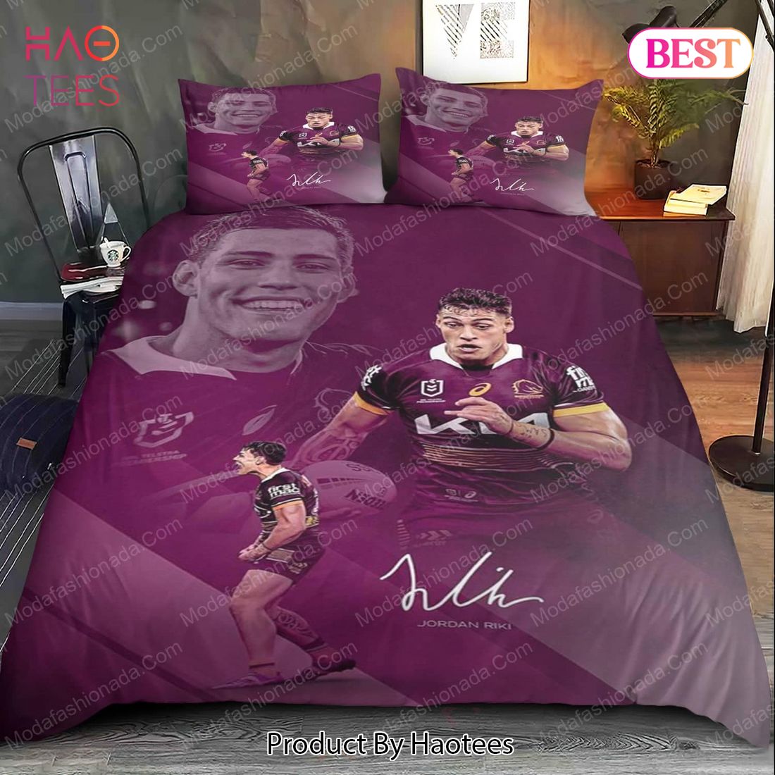 Buy Jordan Riki Brisbane Broncos Bedding Sets Bed Sets, Bedroom Sets ...