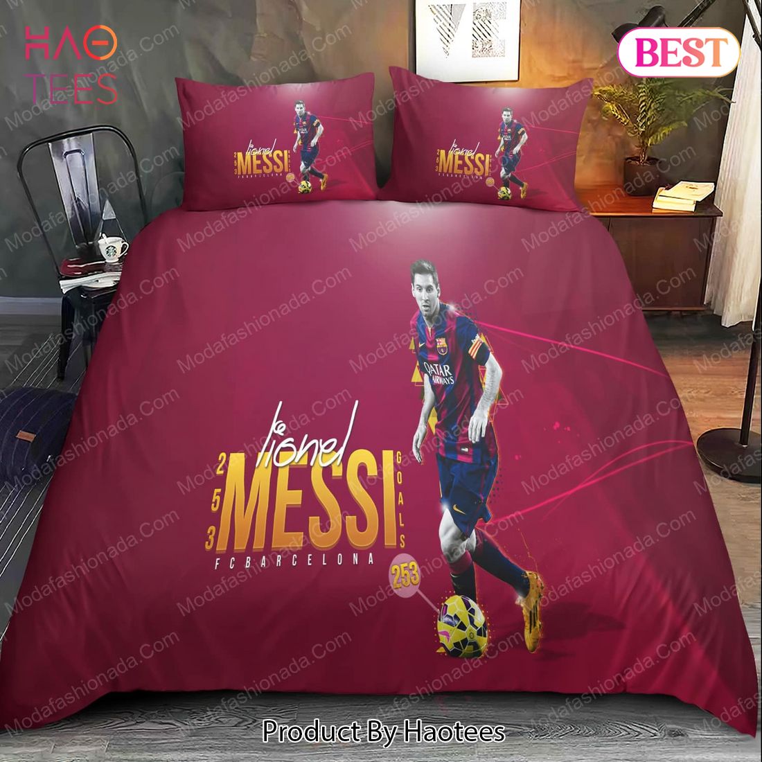 Buy Leo Messi FC Barcelona's Bedding Sets Bed Sets, Bedroom Sets ...