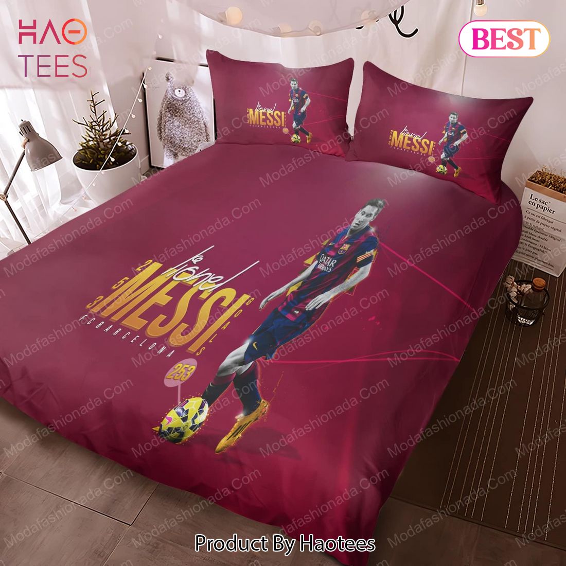 Buy Leo Messi FC Barcelona's Bedding Sets Bed Sets, Bedroom Sets ...
