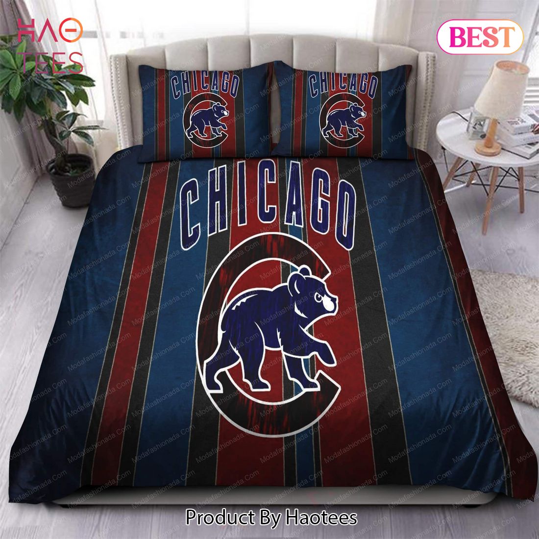 Buy Logo Chicago Cubs MLB 64 Bedding Sets Bed Sets, Bedroom Sets ...