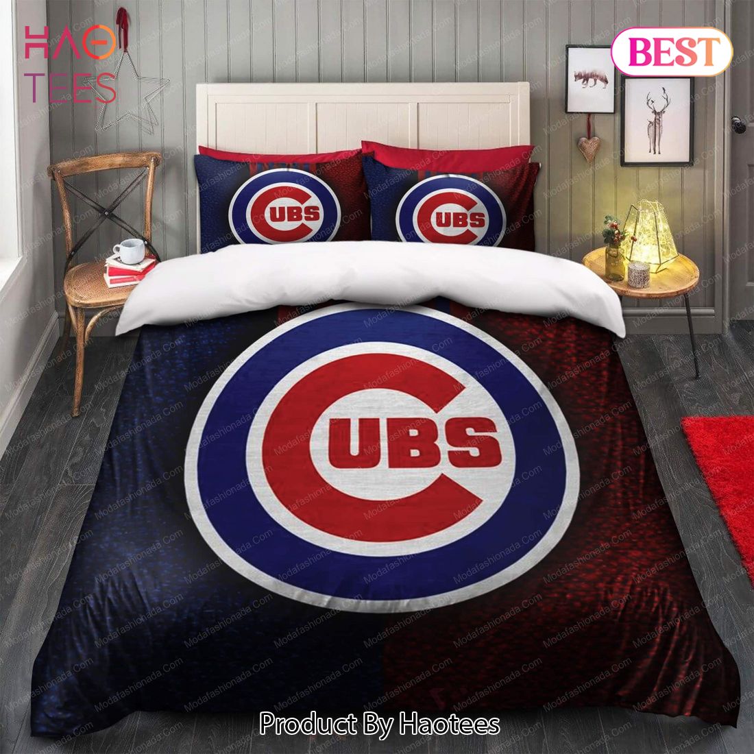 Buy Logo Chicago Cubs MLB 65 Bedding Sets Bed Sets, Bedroom Sets ...