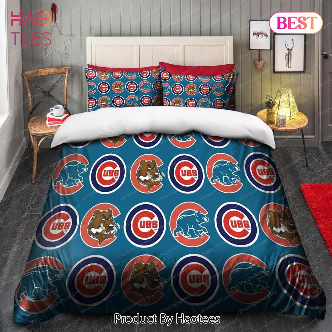 Buy Logo Chicago Cubs MLB 67 Bedding Sets Bed Sets, Bedroom Sets ...