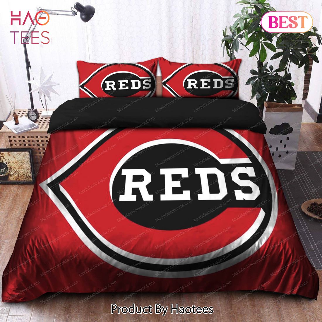 Buy Logo Cincinnati Reds MLB 78 Bedding Sets Bed Sets, Bedroom Sets ...