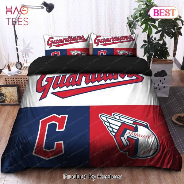 Buy Logo Cleveland Guardians MLB 85 Bedding Sets Bed Sets, Bedroom Sets ...